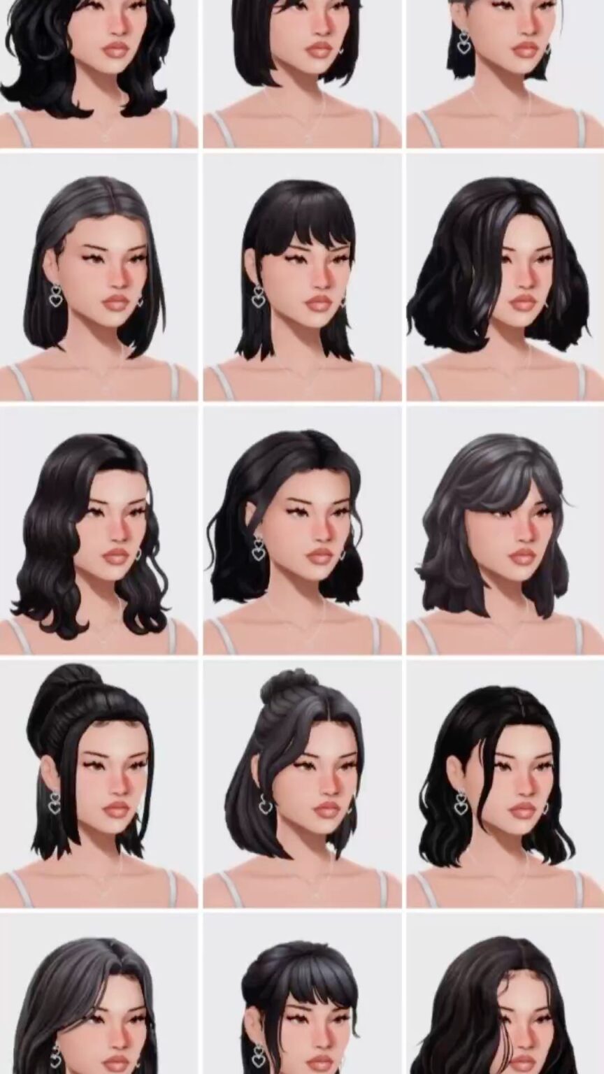 Hair look book11 - inZOI CC